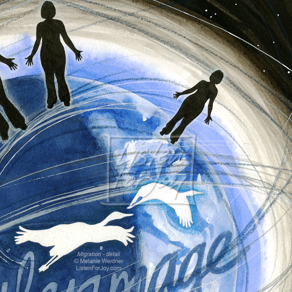 Original Art: Migration | Listen For Joy | Spiritual Art